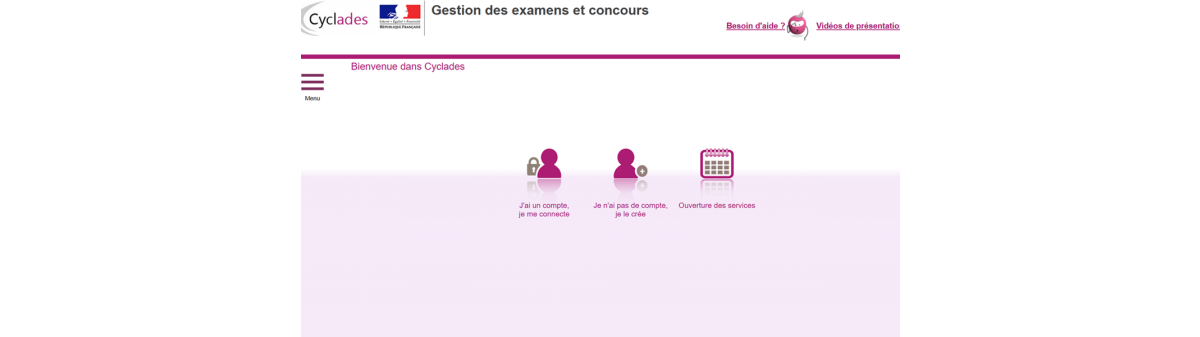 Se connecter à Cyclades - Portail candidats - SIEC - Maison des examens Se connecter à Cyclades - Portail candidats - SIEC - Maison des examens